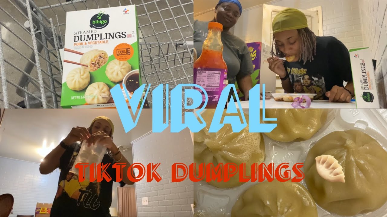 Trying the viral TikTok dumplings - YouTube