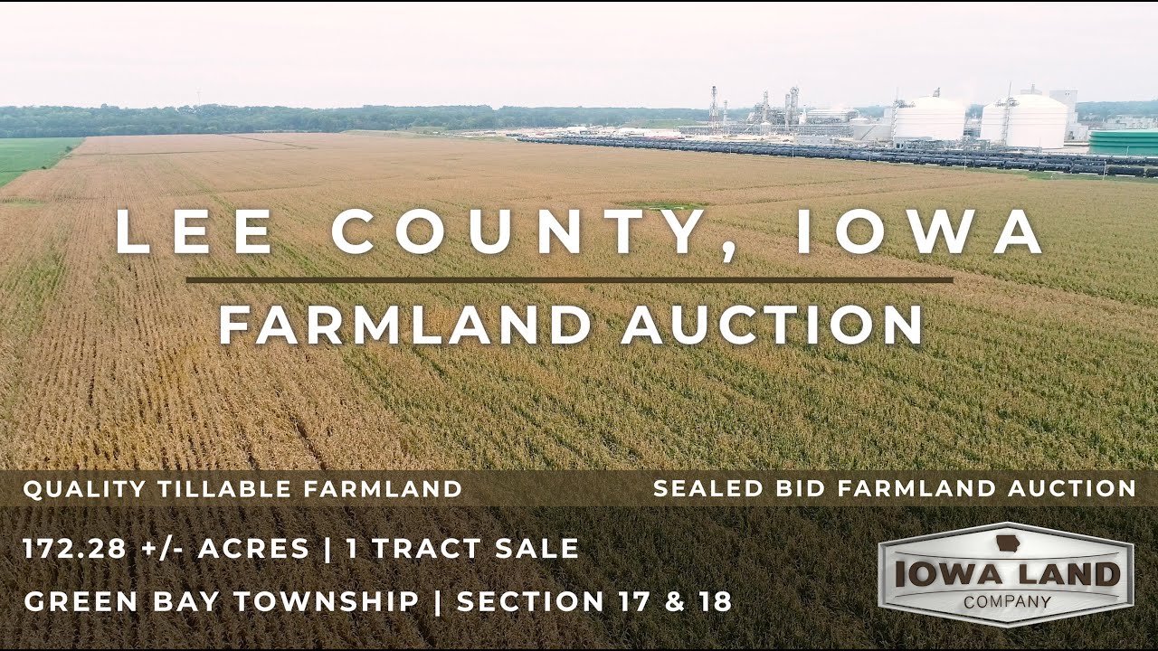 Lee County, Iowa 172.28 +/- Acres Sealed Bid Farmland Auction - YouTube
