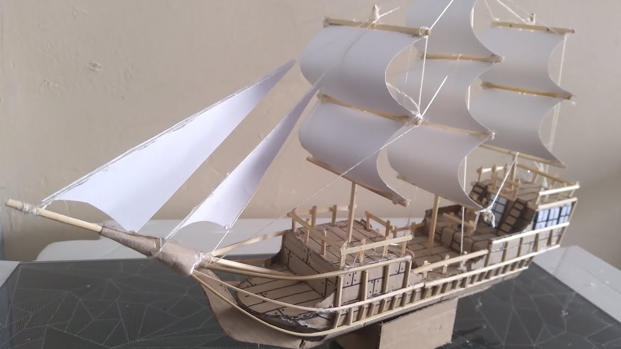 Como fazer um Navio de Papelão - YouTube