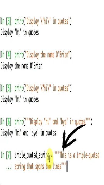Learn Python Triple Quoted Stings Youtube