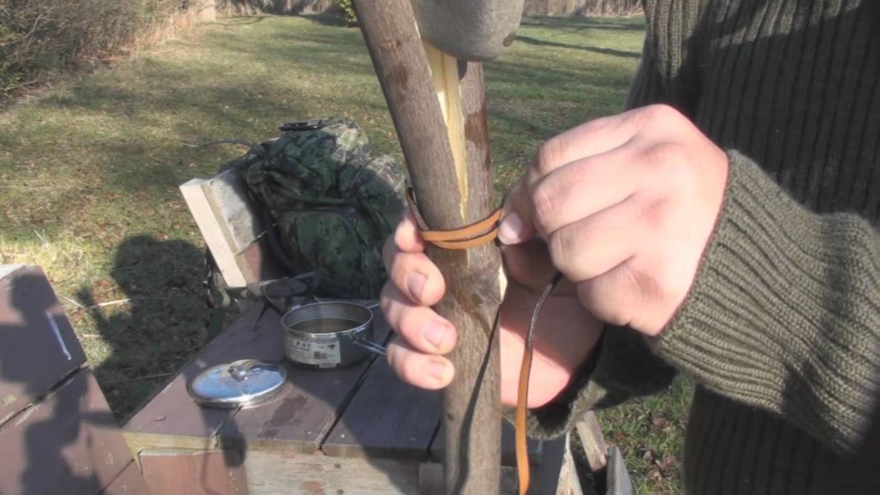 How-To Create A Primitive Stone Tool / Tomahawk - YouTube