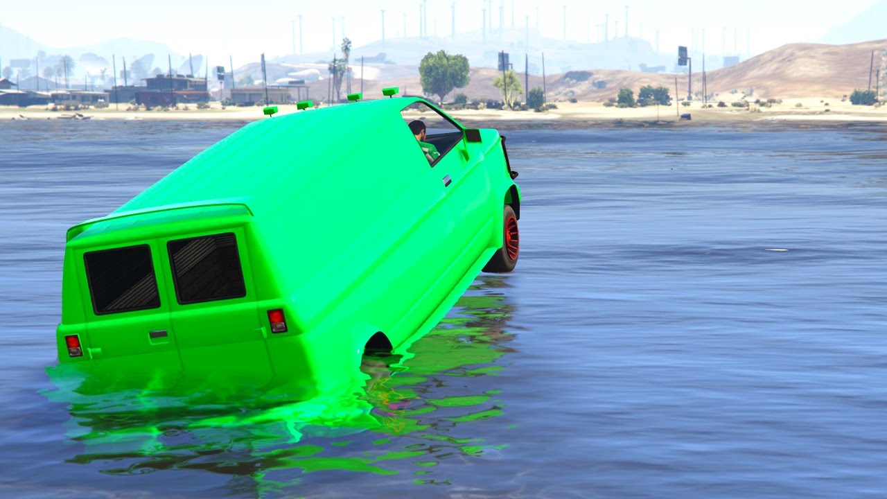 VANS DRIVING ON WATER! (GTA 5 Funny Moments) - YouTube