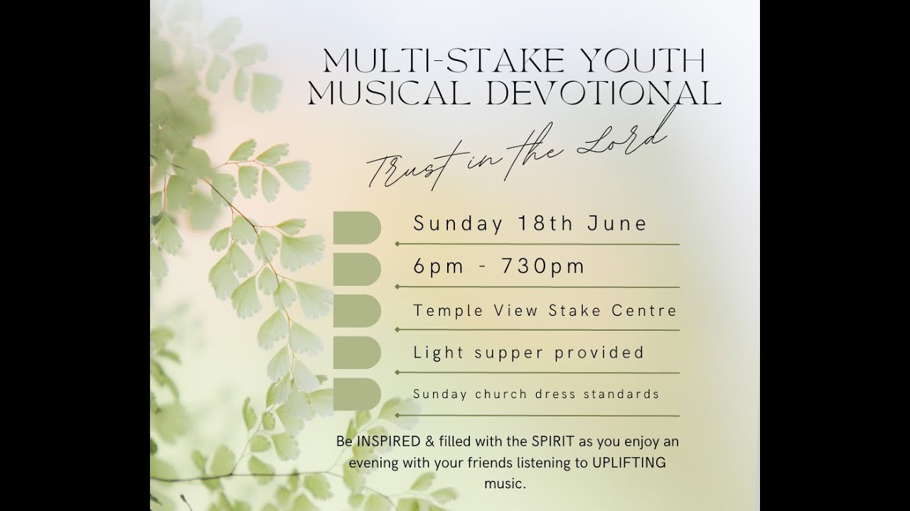 Multi-Stake Youth Devotional - YouTube