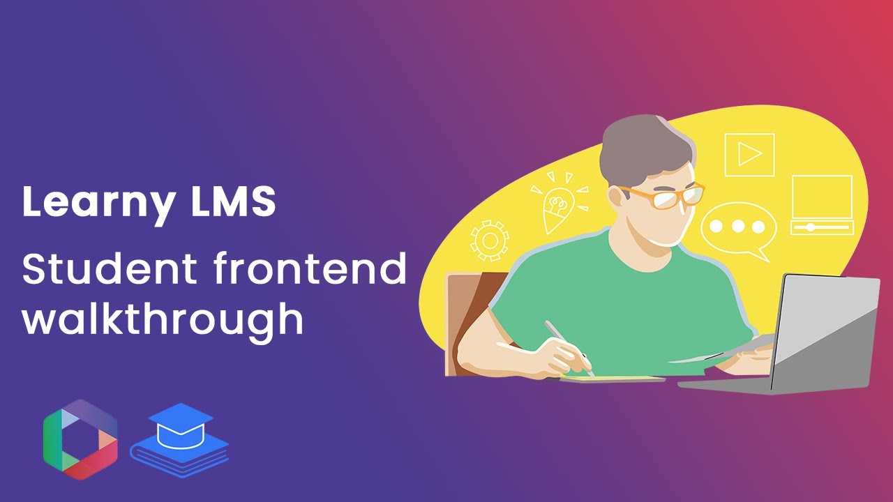 Learny LMS- Student frontend walkthrough - YouTube