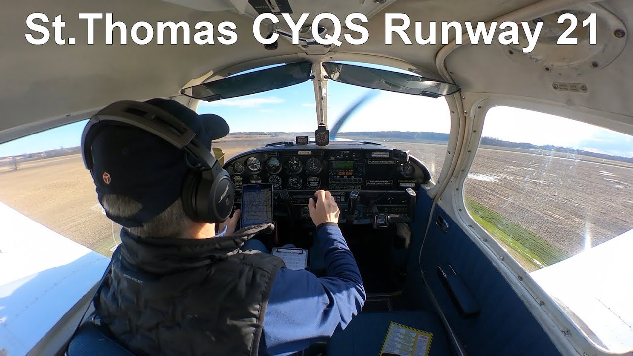 Base and Final for Runway 21, St Thomas Airport CYQS - YouTube