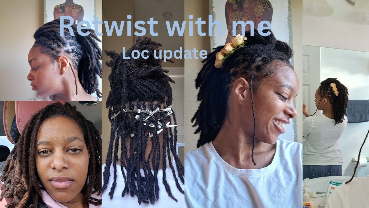 2 Year 8 Month Loc Update | April 2024 | Retwist with me | Loc Mohawk ...