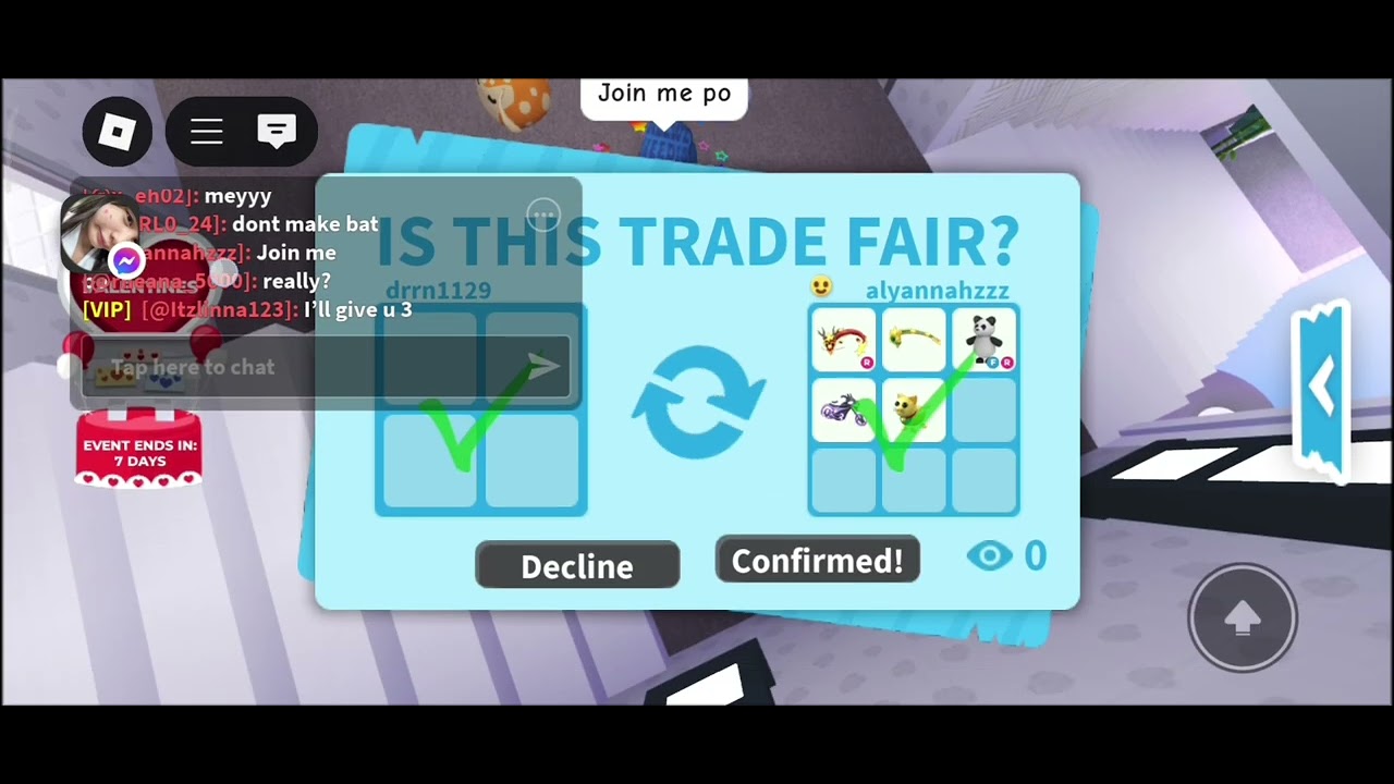 crosstrading mm2 to adm(she went first also trading adm/mm2/bloxfruit ...