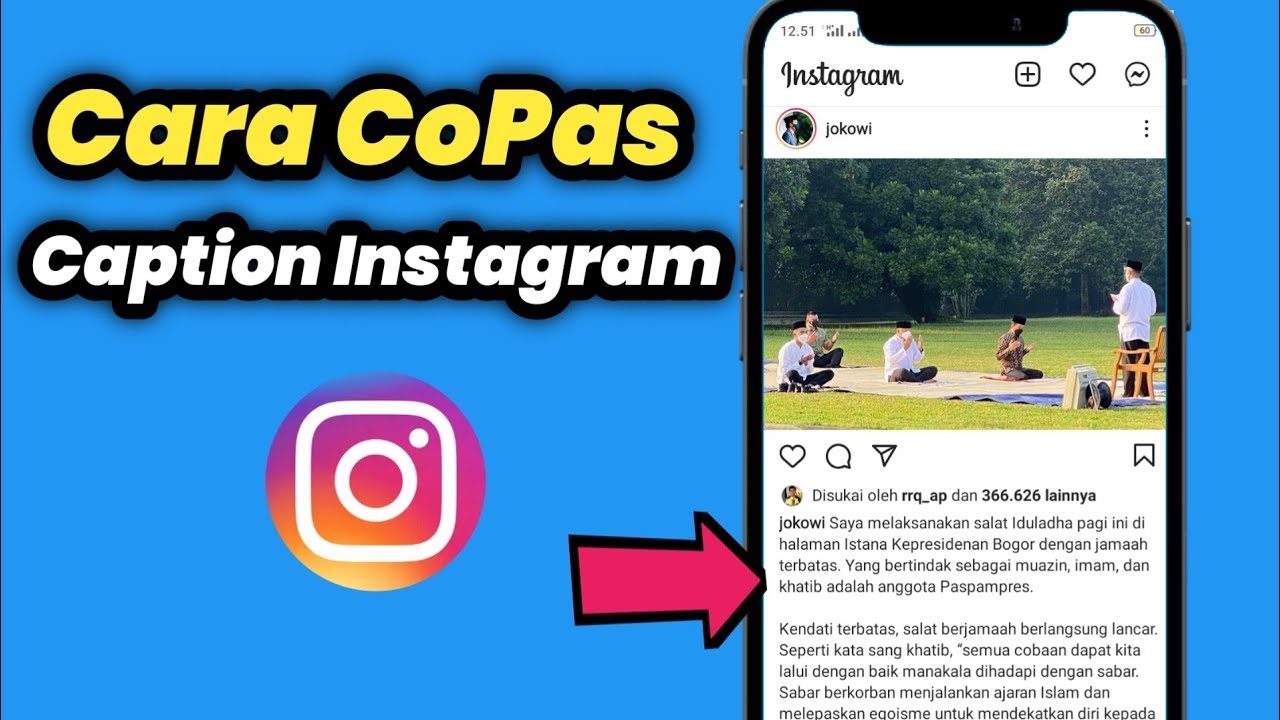 Cara Copy Paste Caption Instagram Tanpa Aplikasi Tambahan - YouTube