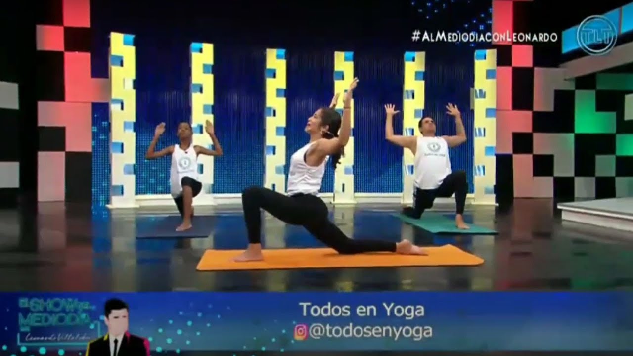Práctica demostrativa de Yoga. El Show del Mediodía con Leonardo ...