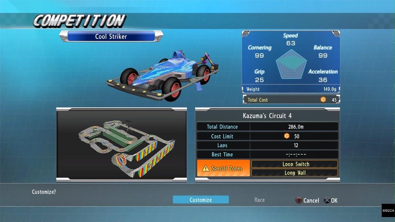 YAKUZA 0 Pocket Circuit Racing: Win Kazuma's Cup 4 - YouTube