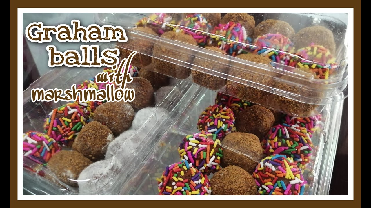 GRAHAM BALLS with marshmallows | Graham munchkins | Pang negosyo with ...