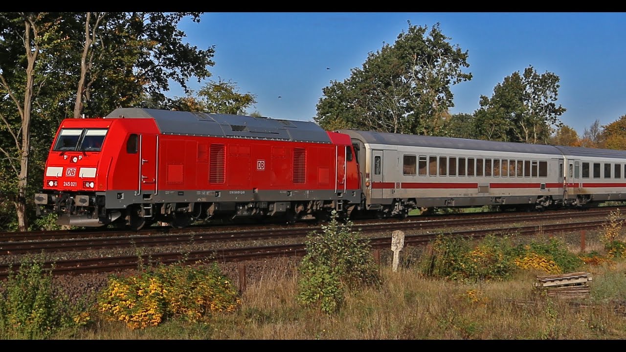 Moderne Zeiten - 245er am Marschbahn-IC - YouTube