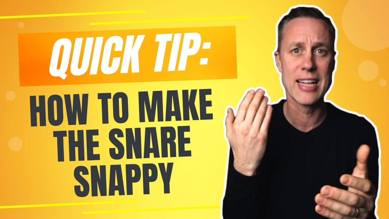 QUICK TIP: HOW TO MAKE THE SNARE SNAPPY | Streaky.com - YouTube