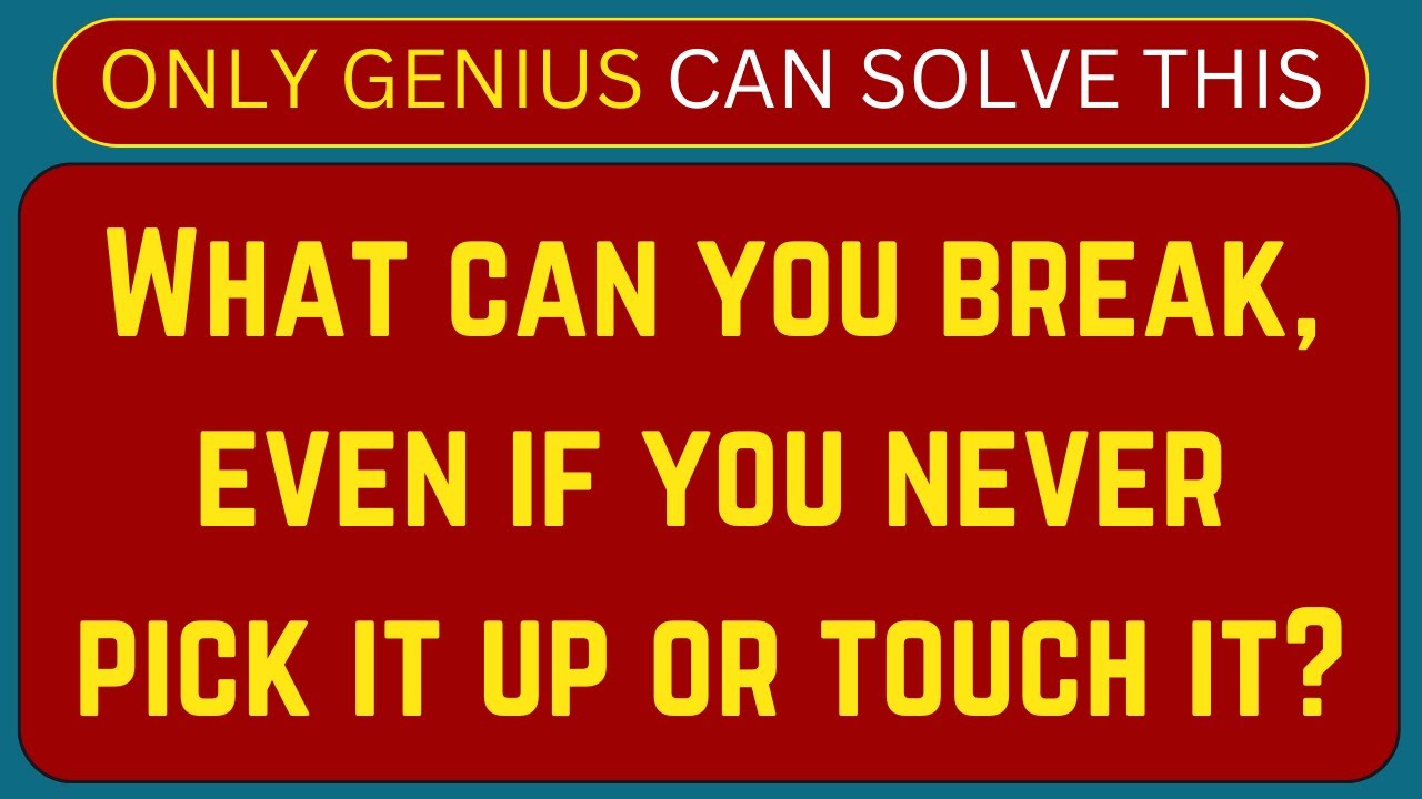 Can you Solve these Tricky Riddles? Riddles for Genius - YouTube