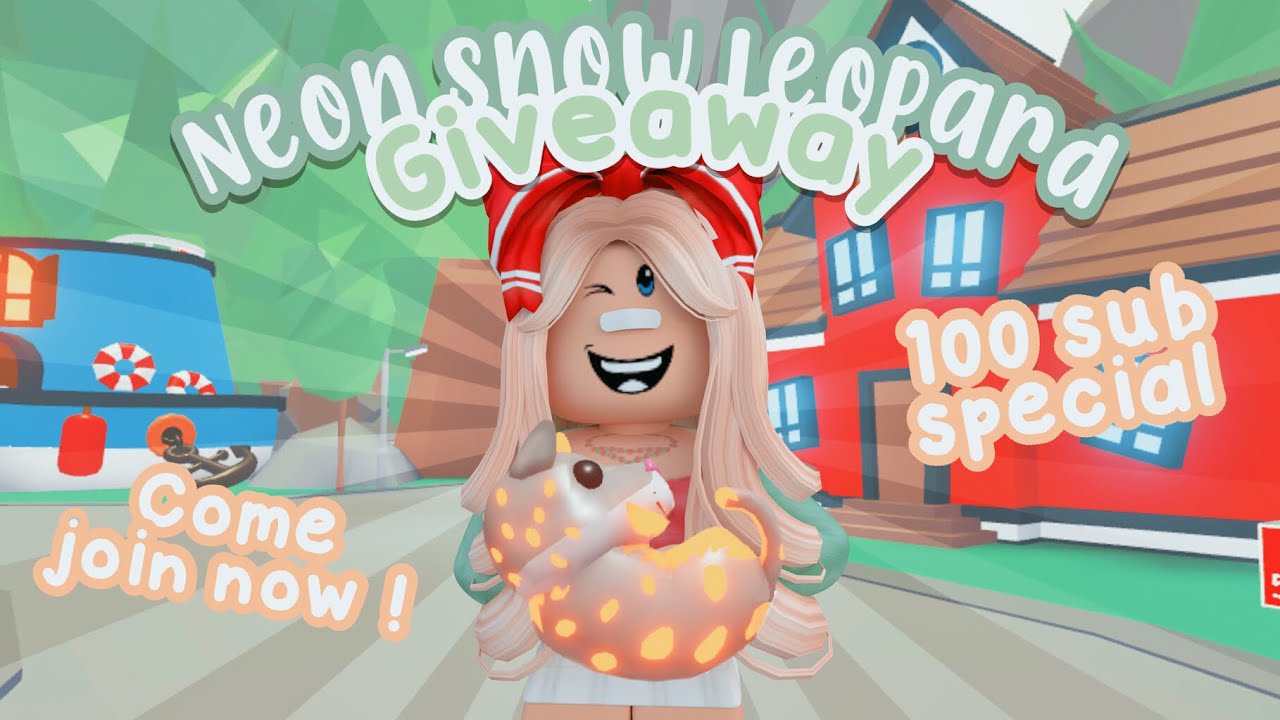 Neon Snow Leopard Giveaway ! || 100 sub special - YouTube