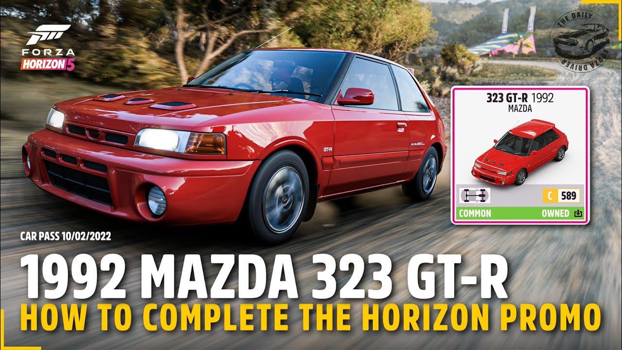 1992 MAZDA 323 GT-R | How to complete the Horizon Promo Photo | Forza ...