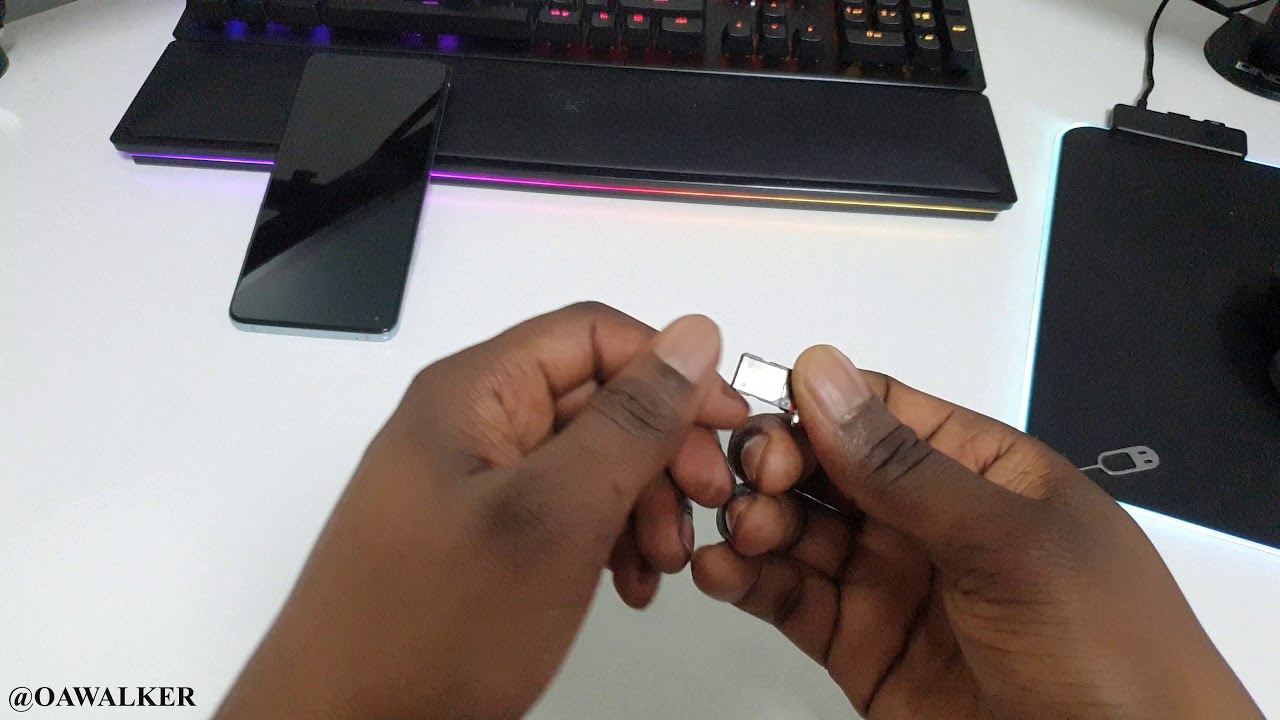 OnePlus 8T - How to Insert SIM Card - YouTube