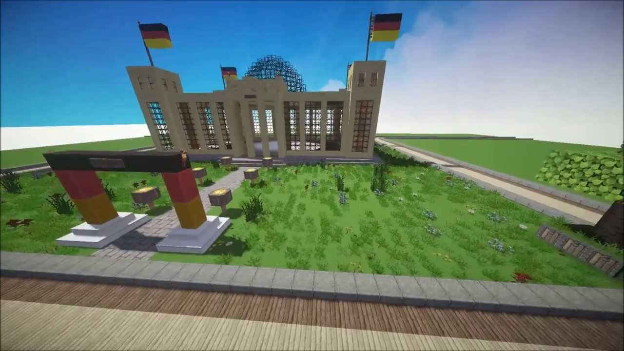 Minecraft - Bundestagsgebäude nachgebaut - MichiMedi - YouTube