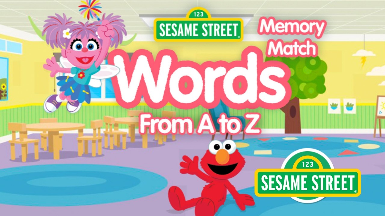 Sesame Street 🔤 Words from A to Z | Memory Match Game | Elmo & Friends ...