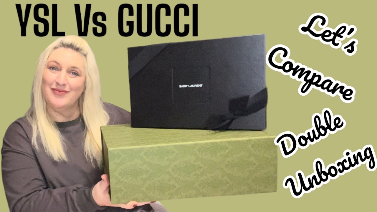 LET'S UNBOX & COMPARE THE YSL AND GUCCI CAMERA BAGS! - YouTube