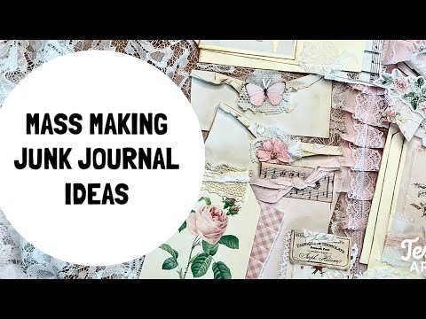 Junk Journal mass making ideas, junk journal embellishments, junk ...