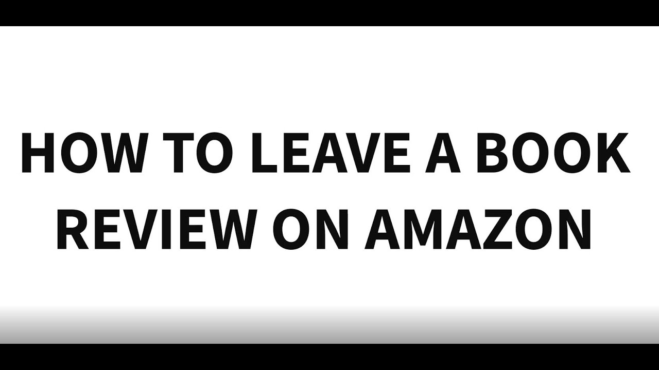 How To Leave A Review On Amazon YouTube how-to-leave-a-review-on-amazon-youtube