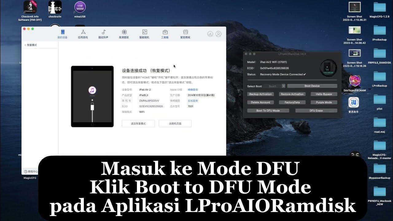 TUTORIAL BYPASS IPAD AIR 2 DENGAN LPROAIORAMDISK - YouTube