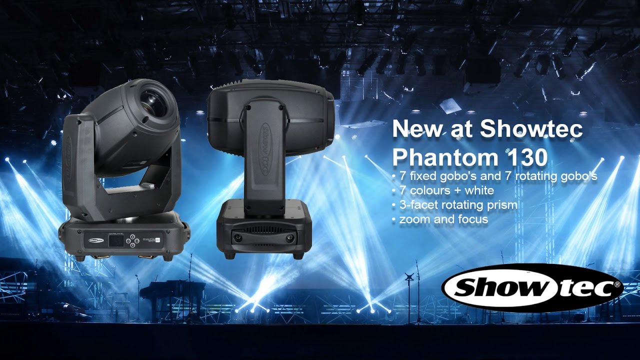Showtec Phantom 130 Spot. Productcode: 40072. - YouTube