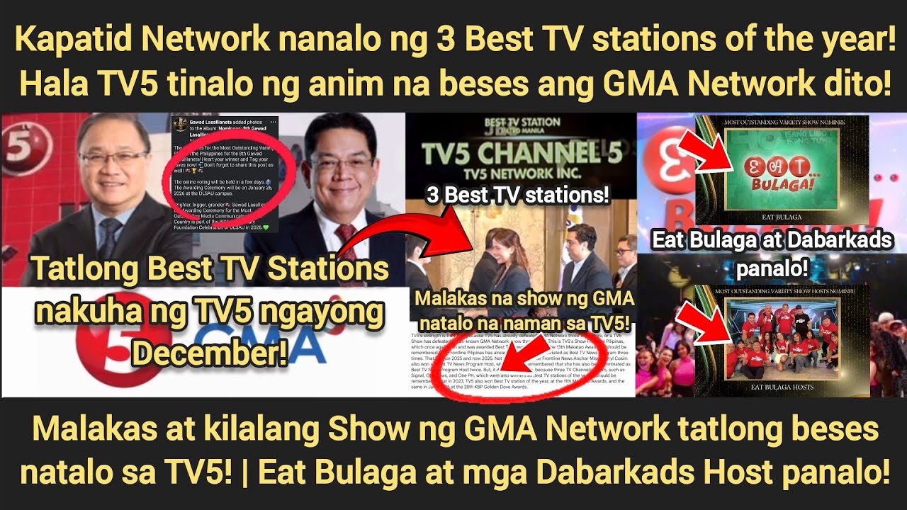 TV5 6 beses tinalo ang GMA7! | EB at EB Host panalo | TV5 Best TV ...
