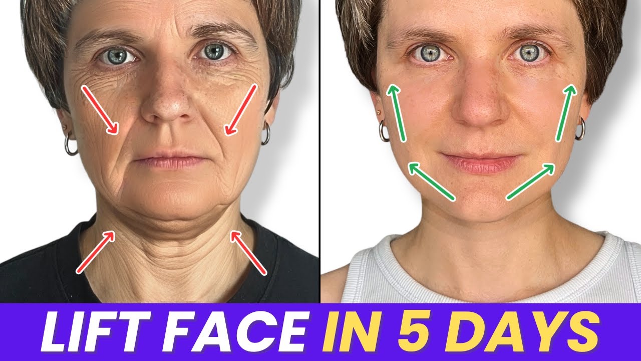 Natural Face Lift at Home | Ultimate Face Yoga Routine 2025 - YouTube