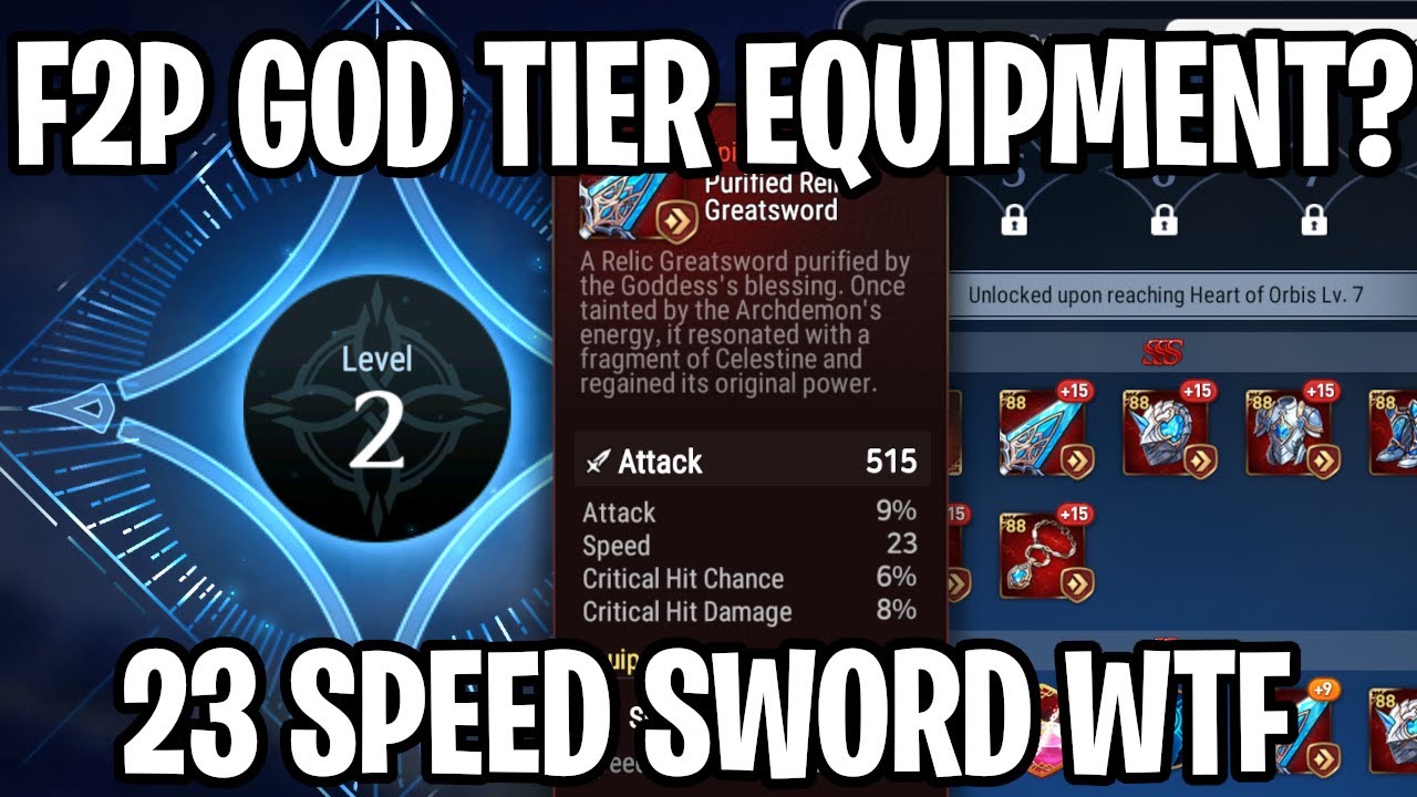 FREE 23 SPEED SWORD? INSANE F2P REWARDS? [Epic Seven] - YouTube