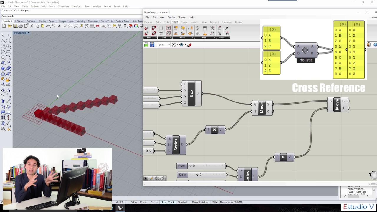 Cross reference - Grasshopper - YouTube