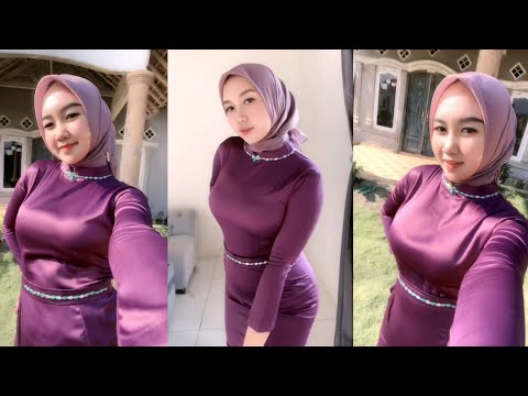 Outfit satin kondangan emang gak pernah gagal 😋🍑