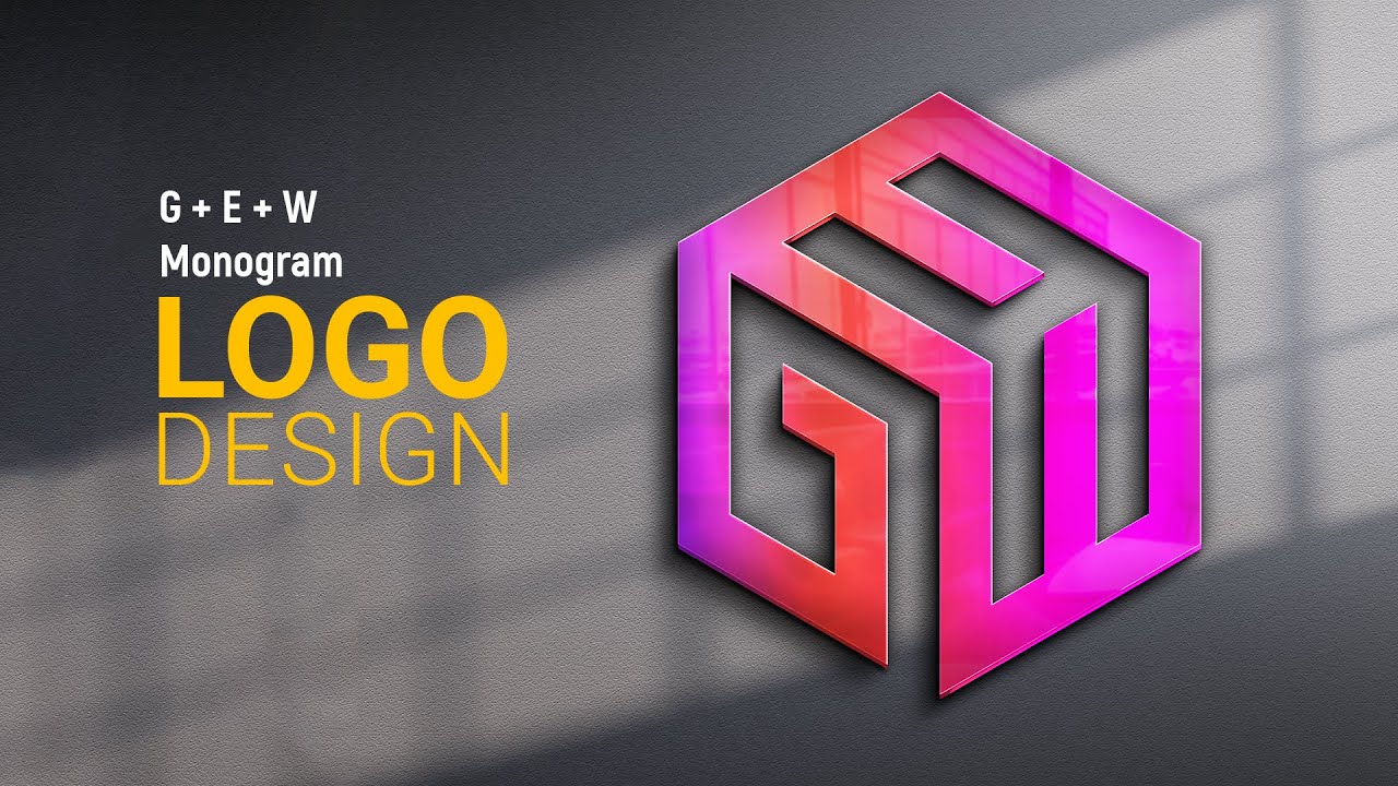 Professional monogram logo design in illustrator || How to Make a ...