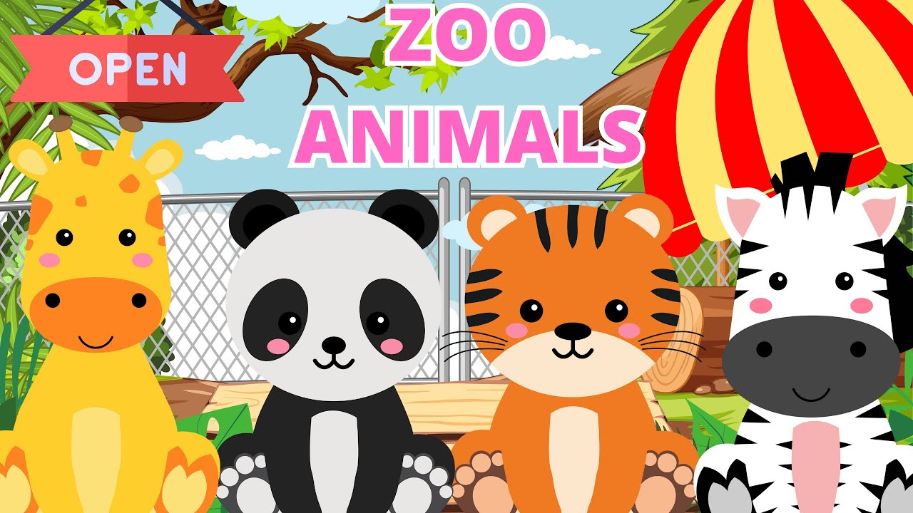 Learn Zoo Animals and Their Sounds - Fun Educational Video for Kids ...