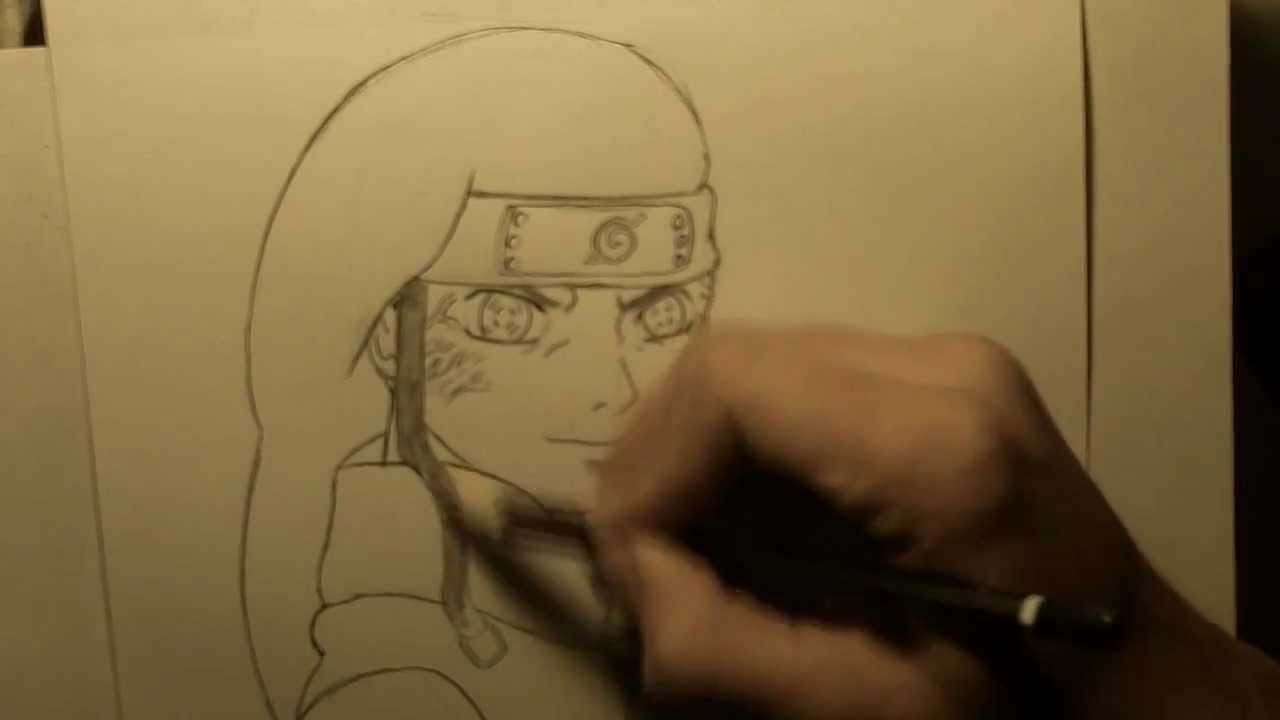 How To Draw Neji Hyuga From Naruto - YouTube