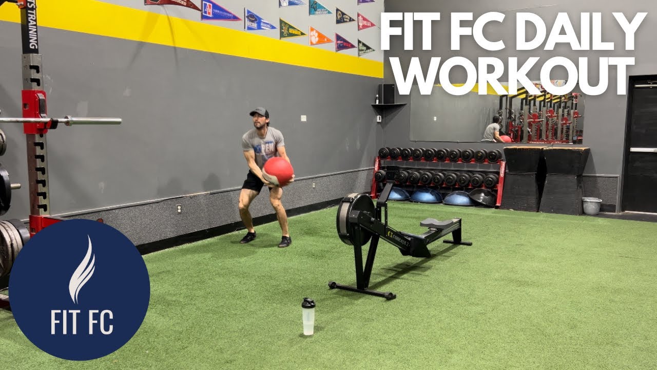 Lateral Wall Ball and Row | FIT FC Daily Workout - YouTube