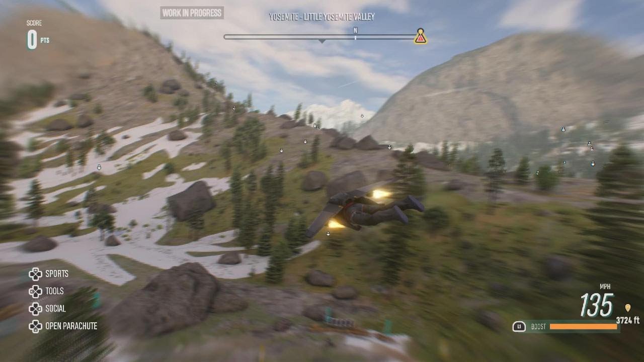 Riders Republic flying around the snowy mountains with my jetpack ...