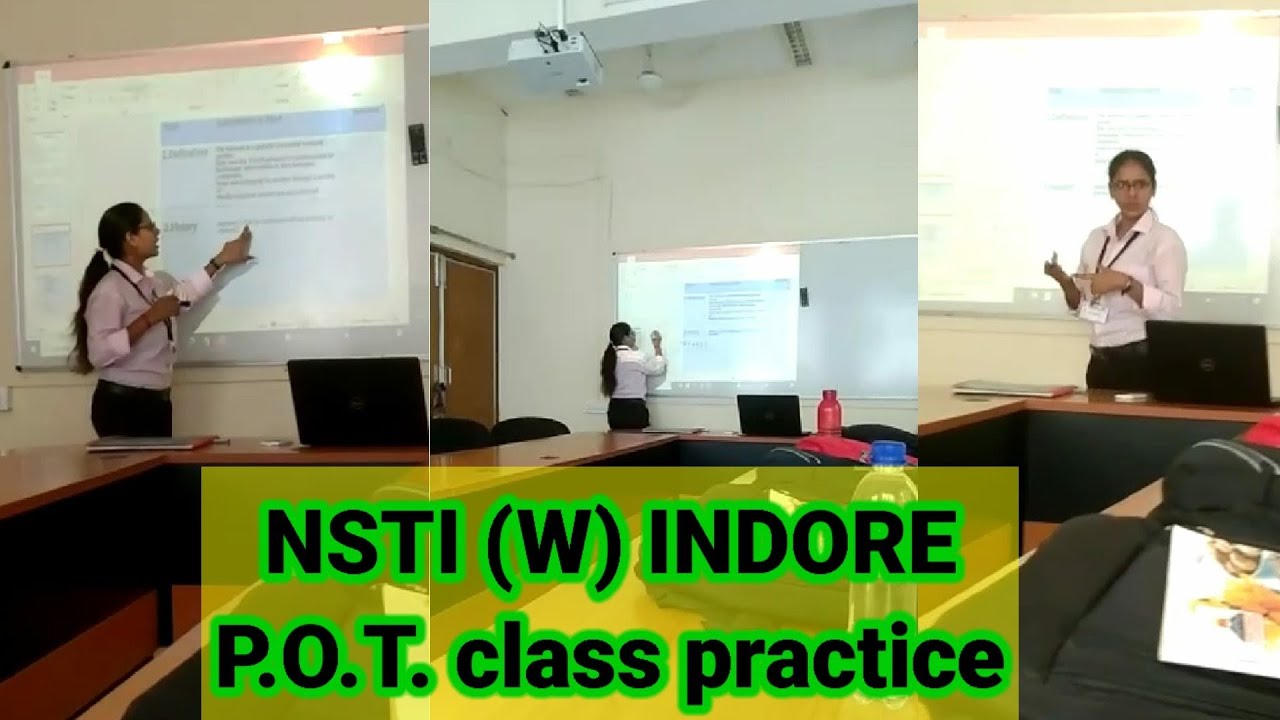 P.O.T. class practice by NSTI (W) Indore CSA student - YouTube