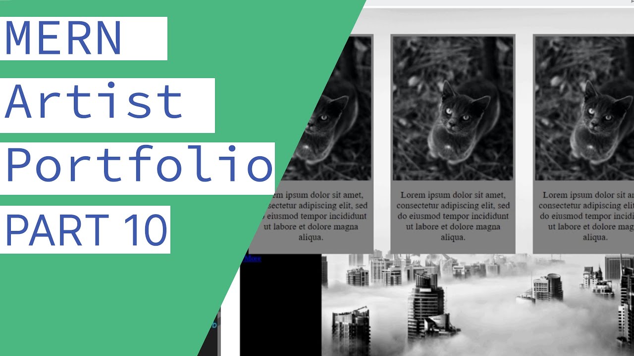CRUD Tutorial using the MERN Stack - Portfolio Website - Styling The ...