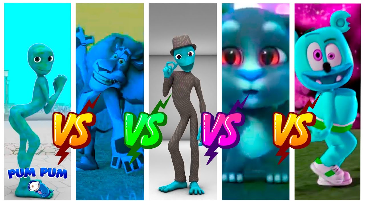 Color Dance Challenge Dame Tu Cosita vs El Taiger vs Gummy Bear vs Alex ...