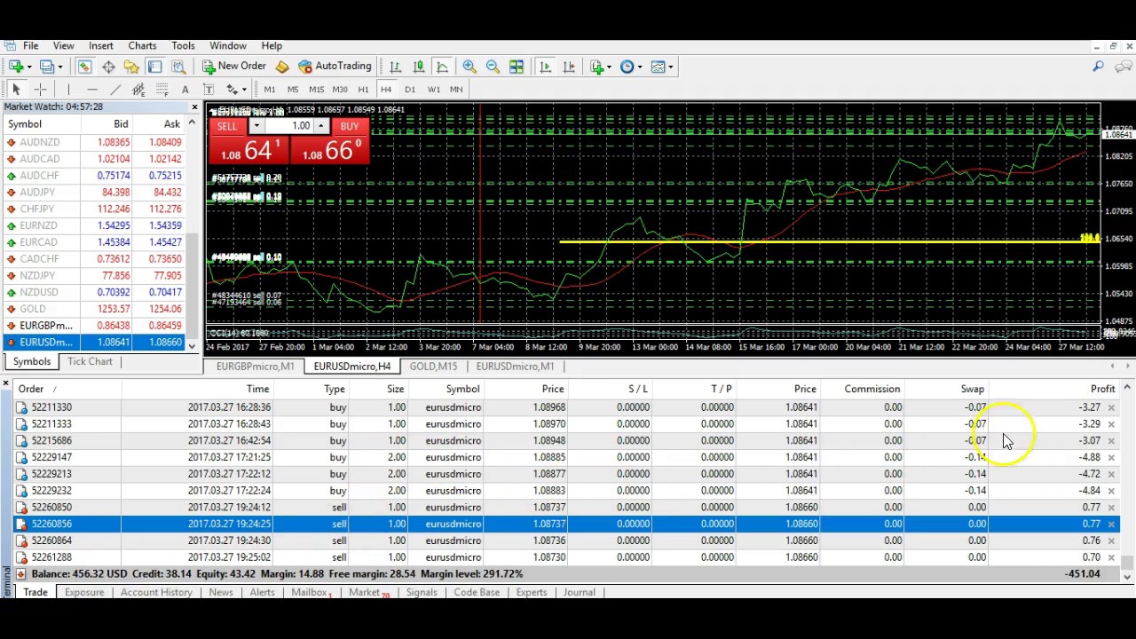 Forex Micro Account Continues To Grow 28.03.2017 - YouTube