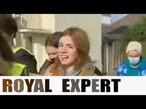 Royal fury! Dutch Princess Alexia joins Wales protest with students from 'hippie Hogwarts'