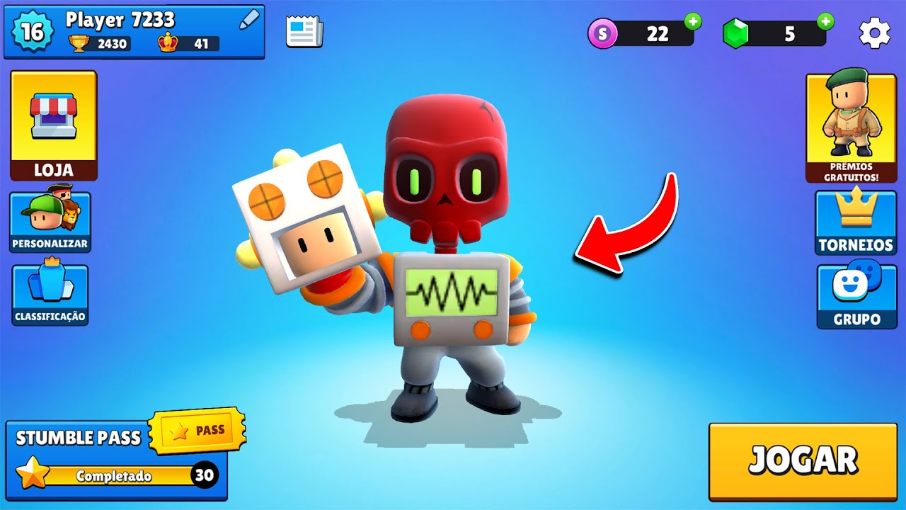 OLHA SÓ O QUE ACONTECEU COM O ROBOZINHO DO STUMBLE GUYS... - YouTube