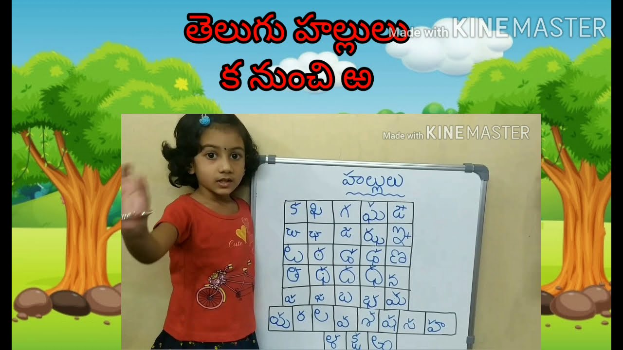 Learn Telugu Letters - Telugu Aksharalu | Achulu Hallulu క నుండి ఱ for children || - YouTube