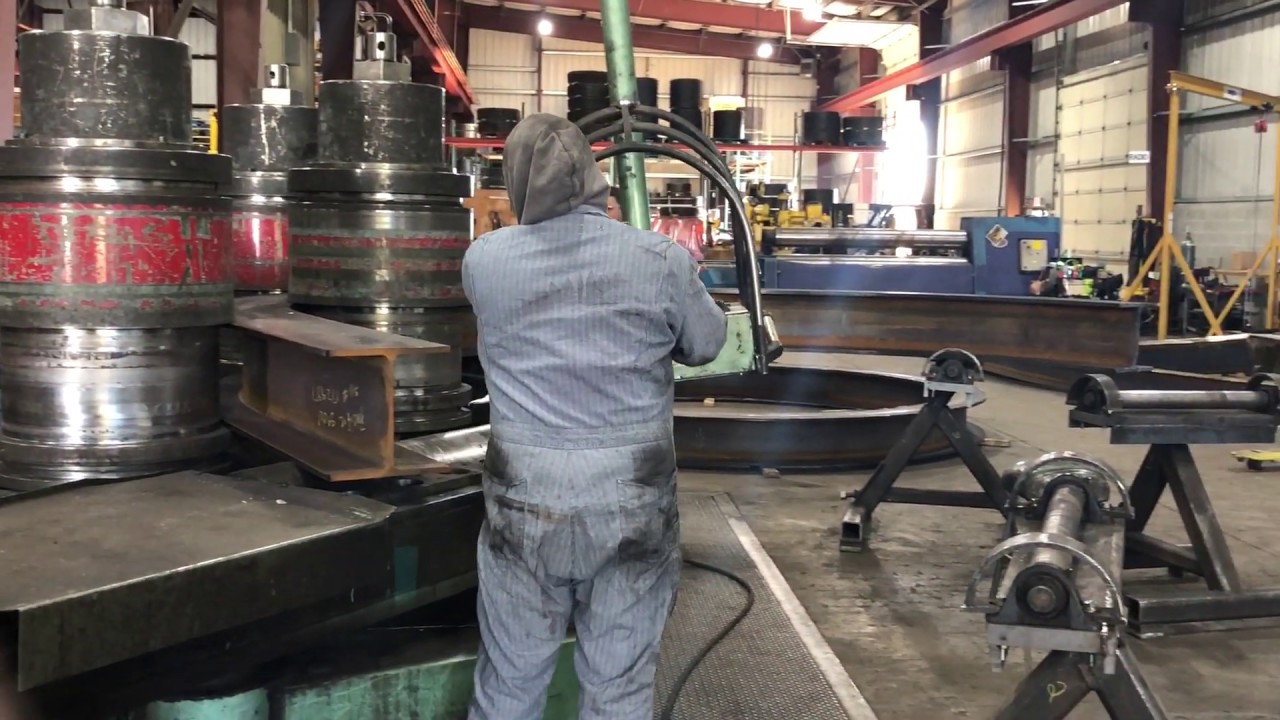 Pyramid Roll Bending of Beam/Wide Flange - YouTube