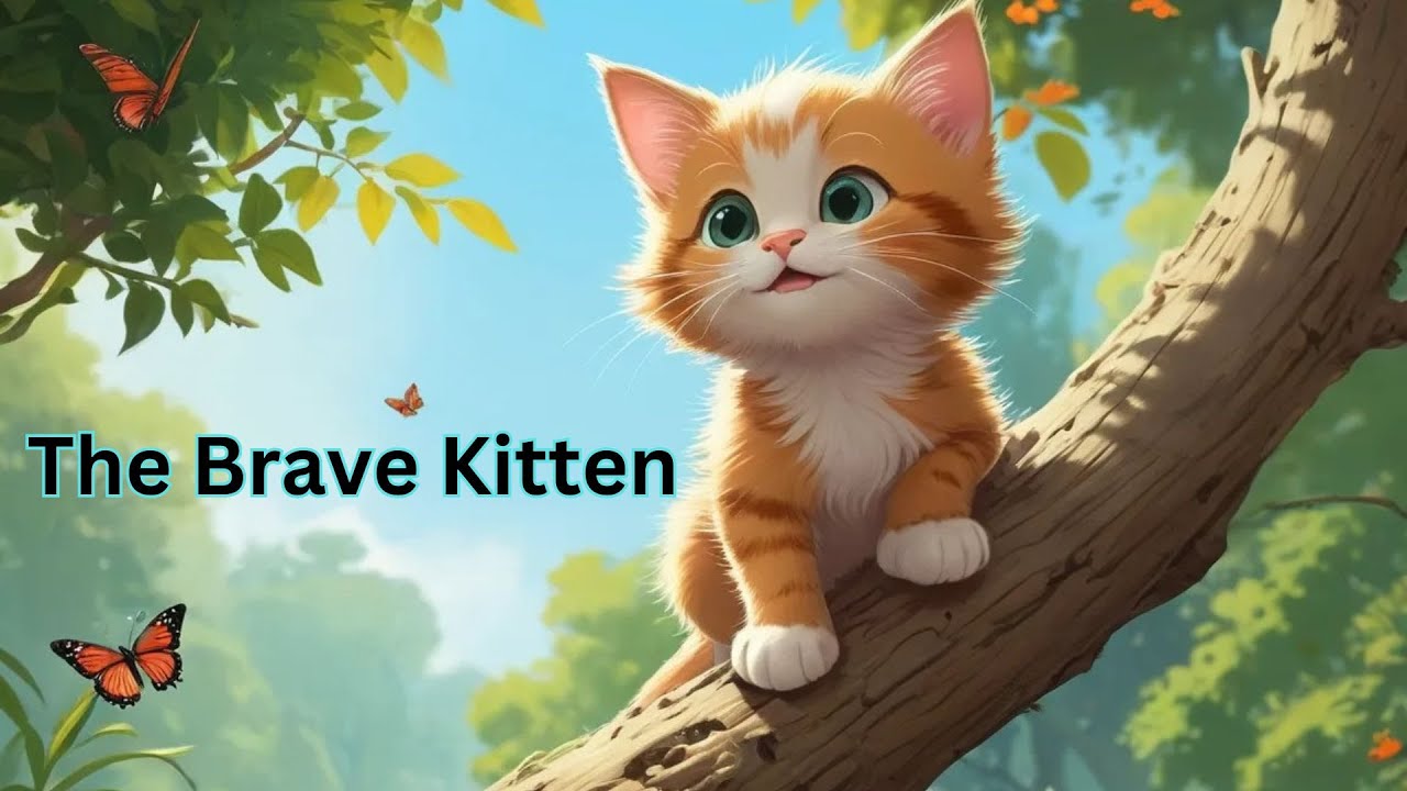 The Brave Kitten | Short Moral Story | Stories for Kids in English ...