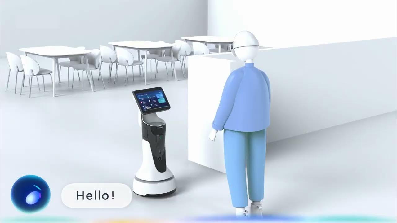POV you are guided by a greeting robot - YouTube