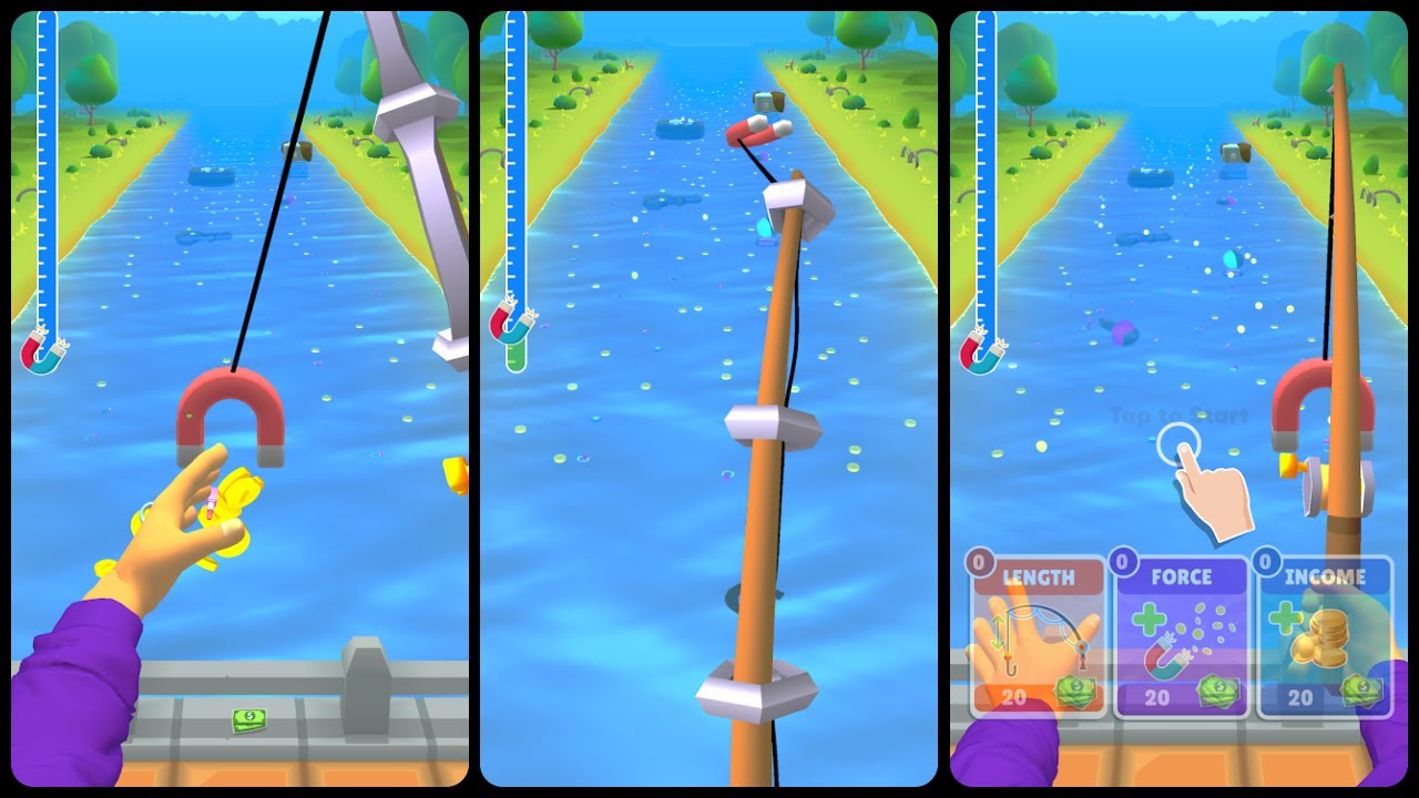Magnet Fisher Game Gameplay Android - YouTube