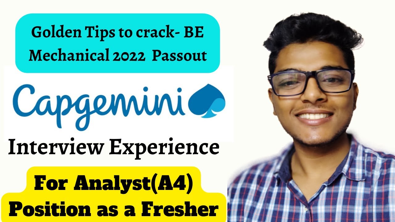 Golden tips to crack the Capgemini Interview for freshers-Analyst(A4 ...